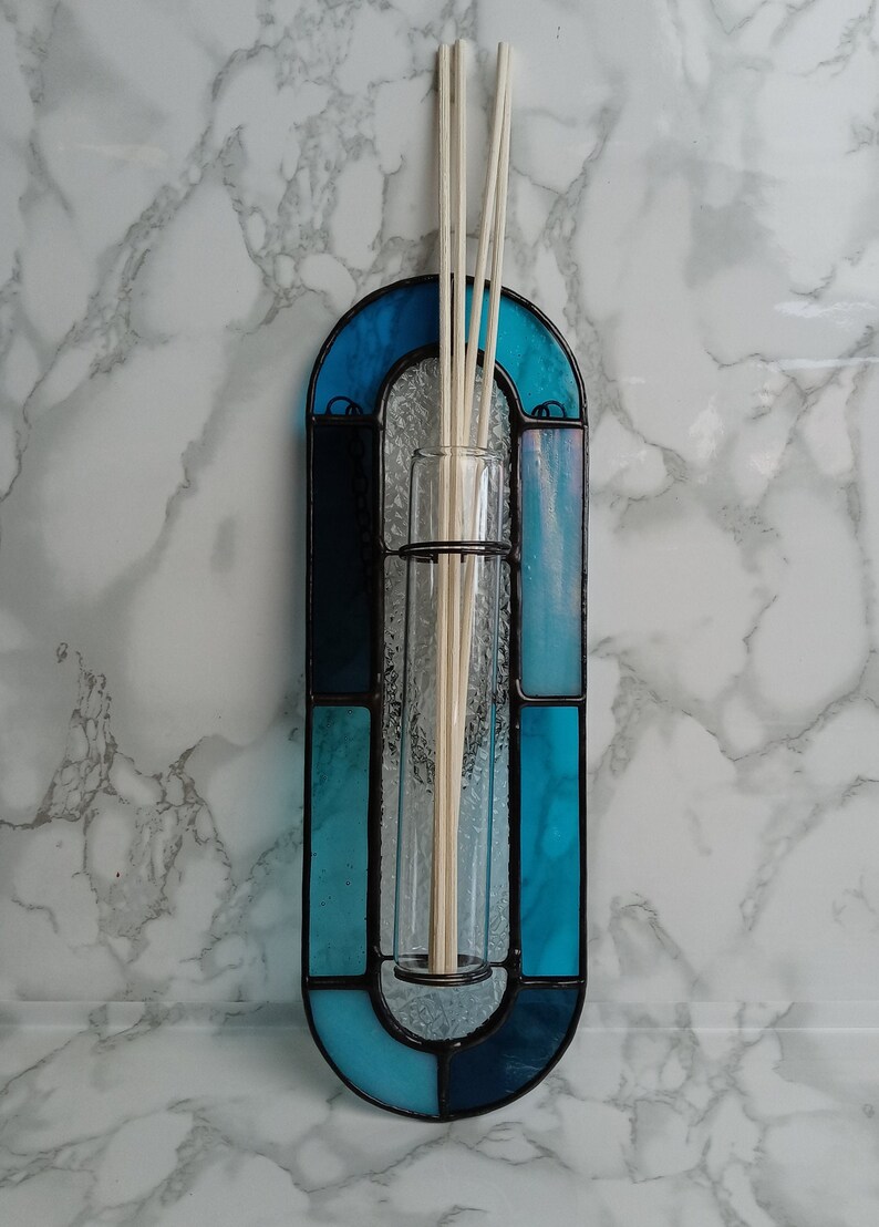 Hanging Stained Glass Plant Propagation/reed Diffuser - Etsy