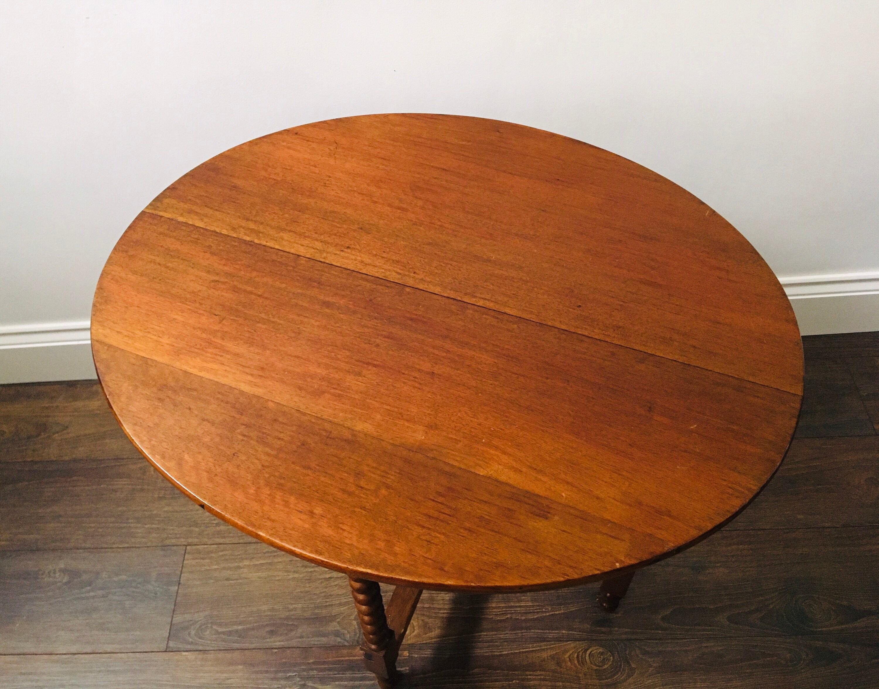 Antique Folding Bobbin Pin Leg Table - Etsy