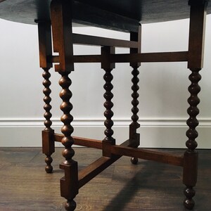 Antique Folding Bobbin Pin Leg Table - Etsy