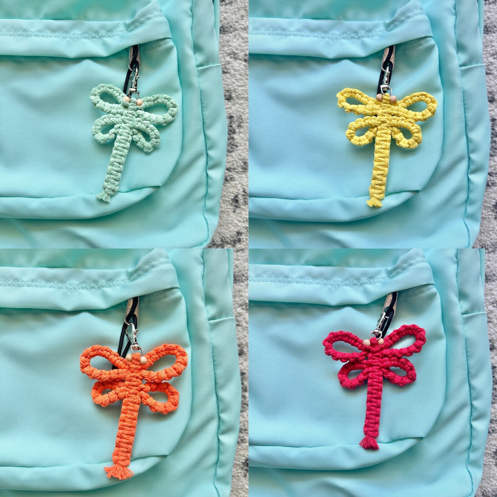 Fly High Dragonfly Keychain | Macrame Dragonfly | Accessory | Gift Idea ...