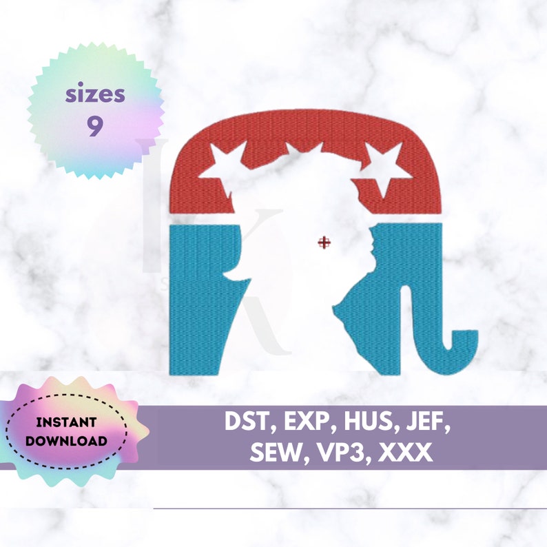 Trump Machine Embroidery Design Donald Trump Campaign Republican ...