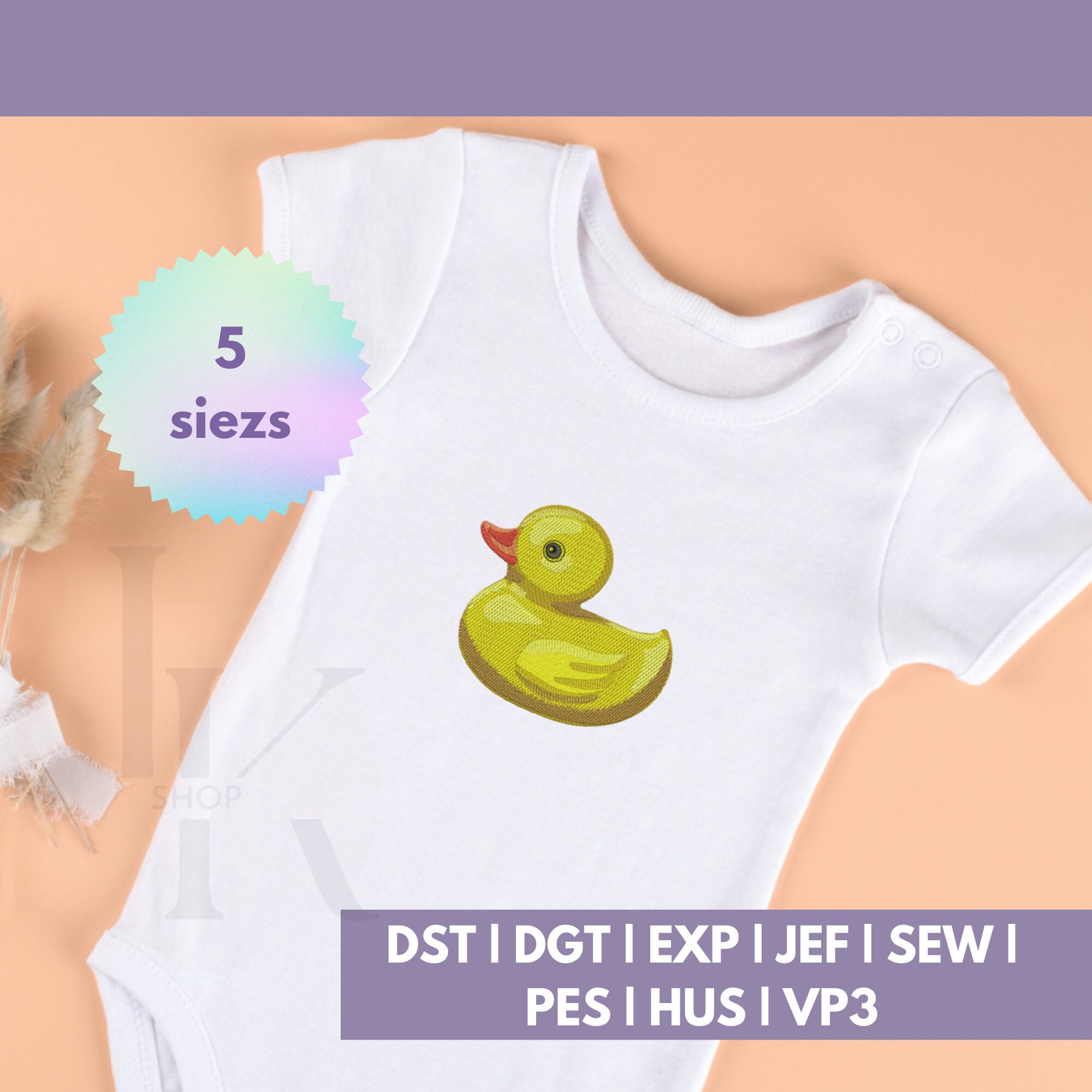 Yellow Rubber Duck Embroidery Designs Duck Machine Embroidery Pattern ...