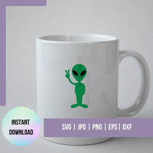 Alien SVG Bundle UFO PNG Clipart Cut Files for Cricut - Etsy