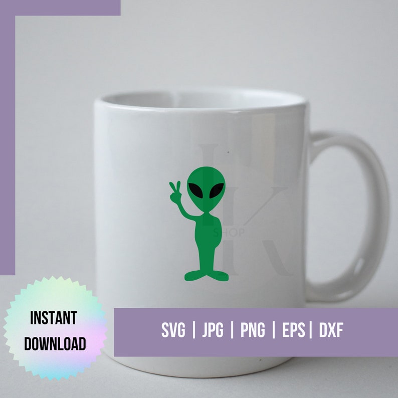 Alien SVG Bundle UFO PNG Clipart Cut Files for Cricut - Etsy