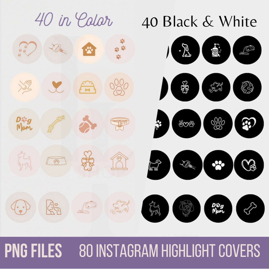 Dog Instagram Highlight Covers - Neutral, Pet Highlights, Instagram ...