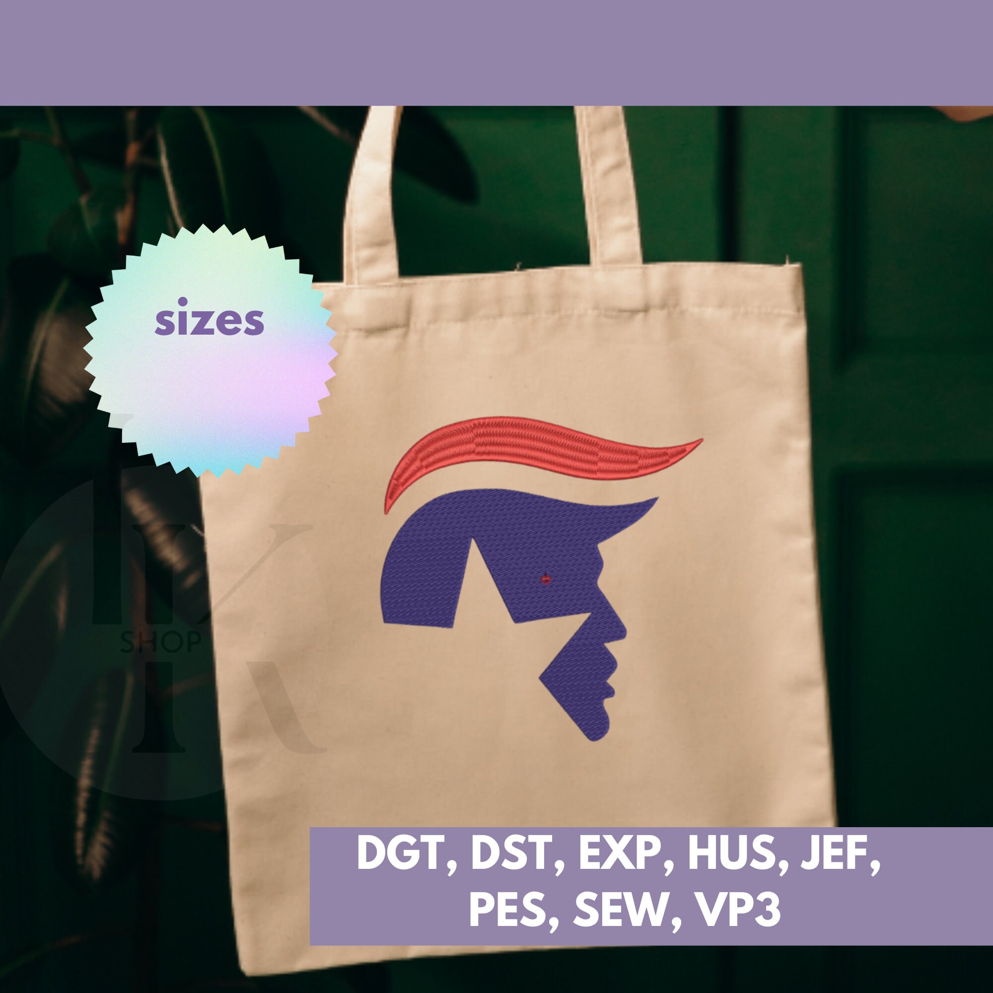 Donald Trump 2024 Machine Embroidery Design Make America Great Again - Etsy