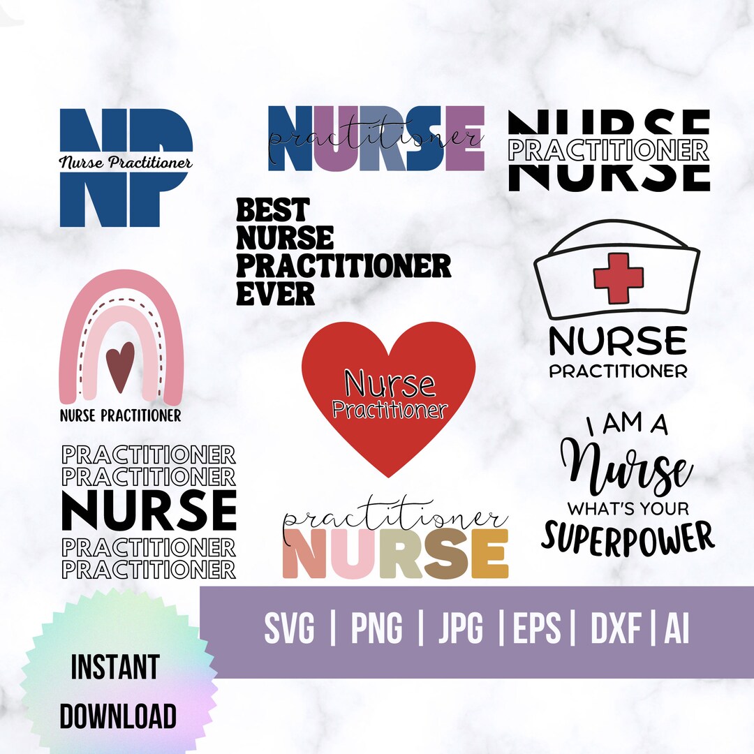 Nurse Practitioner Svg Bundle, Nurse Practitioner Retro Rainbow, NP ...