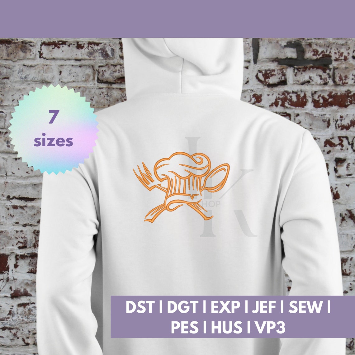 Kitchen Embroidery Machine Designs Pes Cooking Instant Digital Download ...