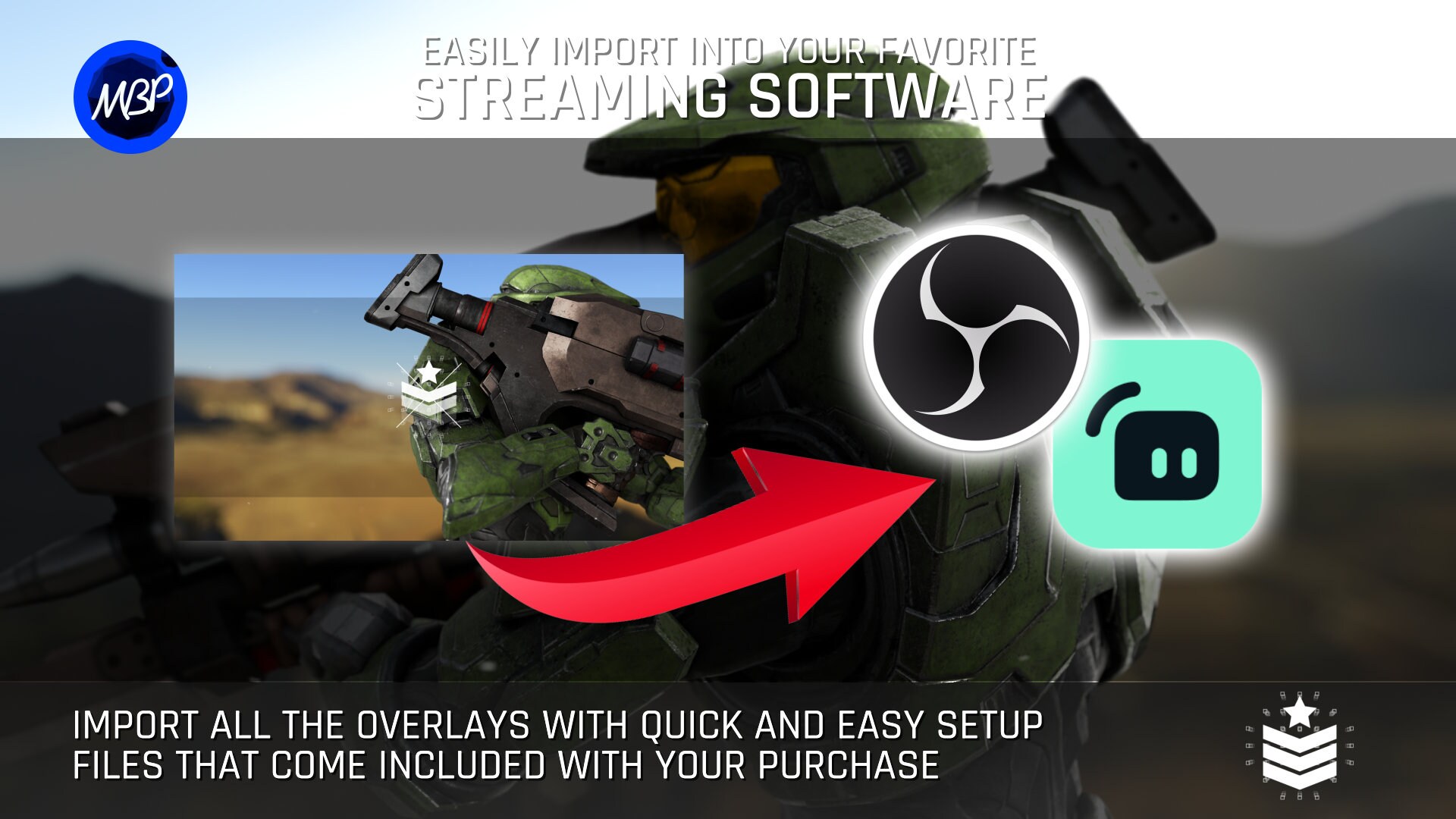 Halo INFINITE Video Game and TV Show Themed Stream Package for Twitch ...