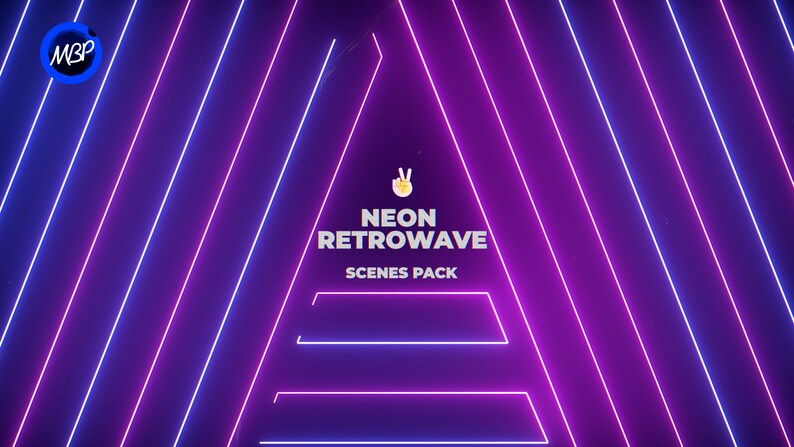 Neon Retrowave Animated Stream Scene Pack for Twitch 5 High - Etsy