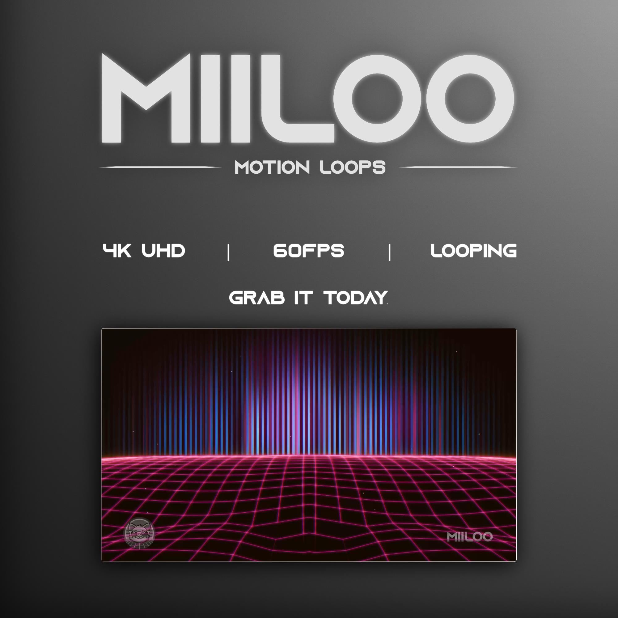 Retro Neon Grid Motion Background – Futuristic Synthwave Design - Etsy