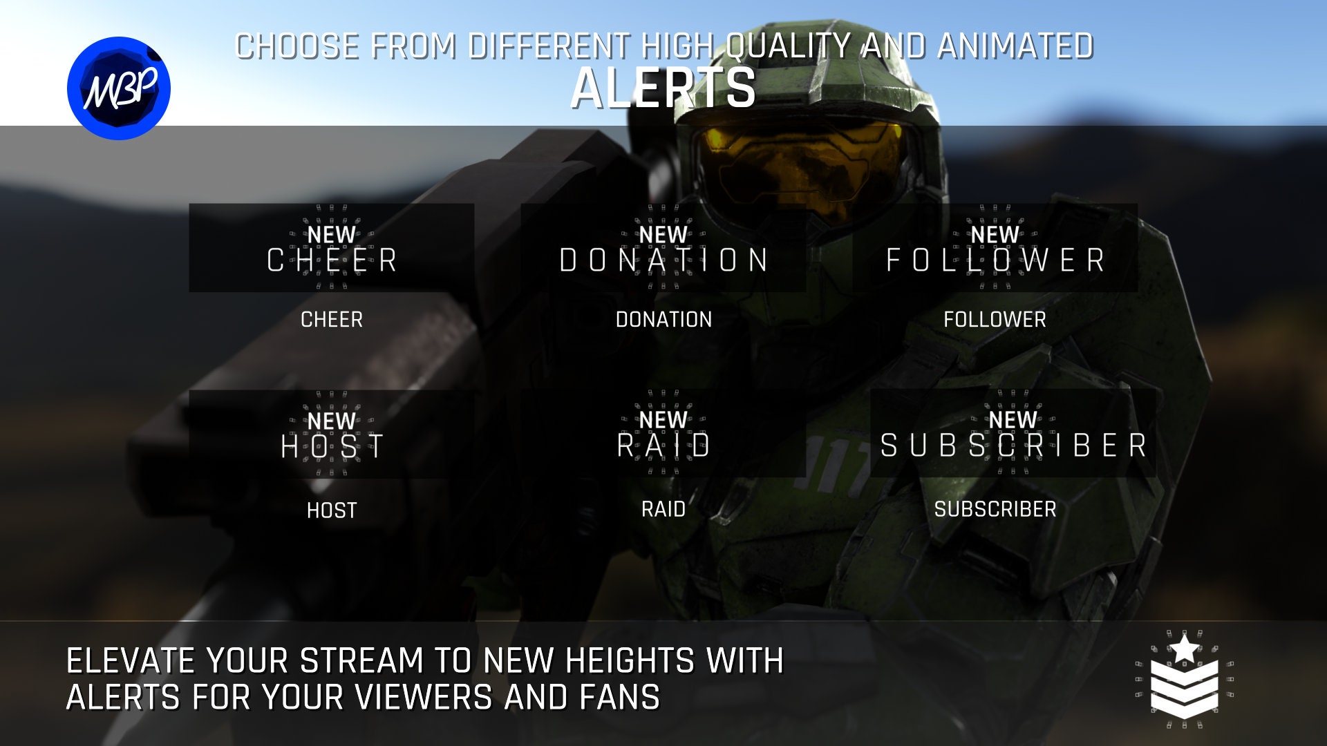 Halo INFINITE Video Game and TV Show Themed Stream Package for Twitch ...