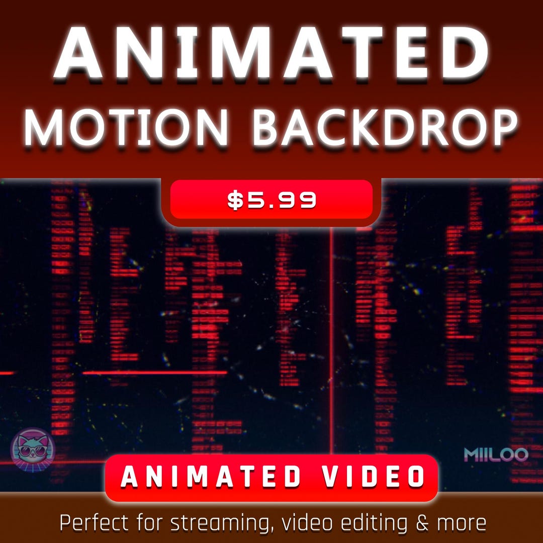 Red Glitch Code Motion Background | 4K UHD 3840x2160 | 60FPS | Cyber ...