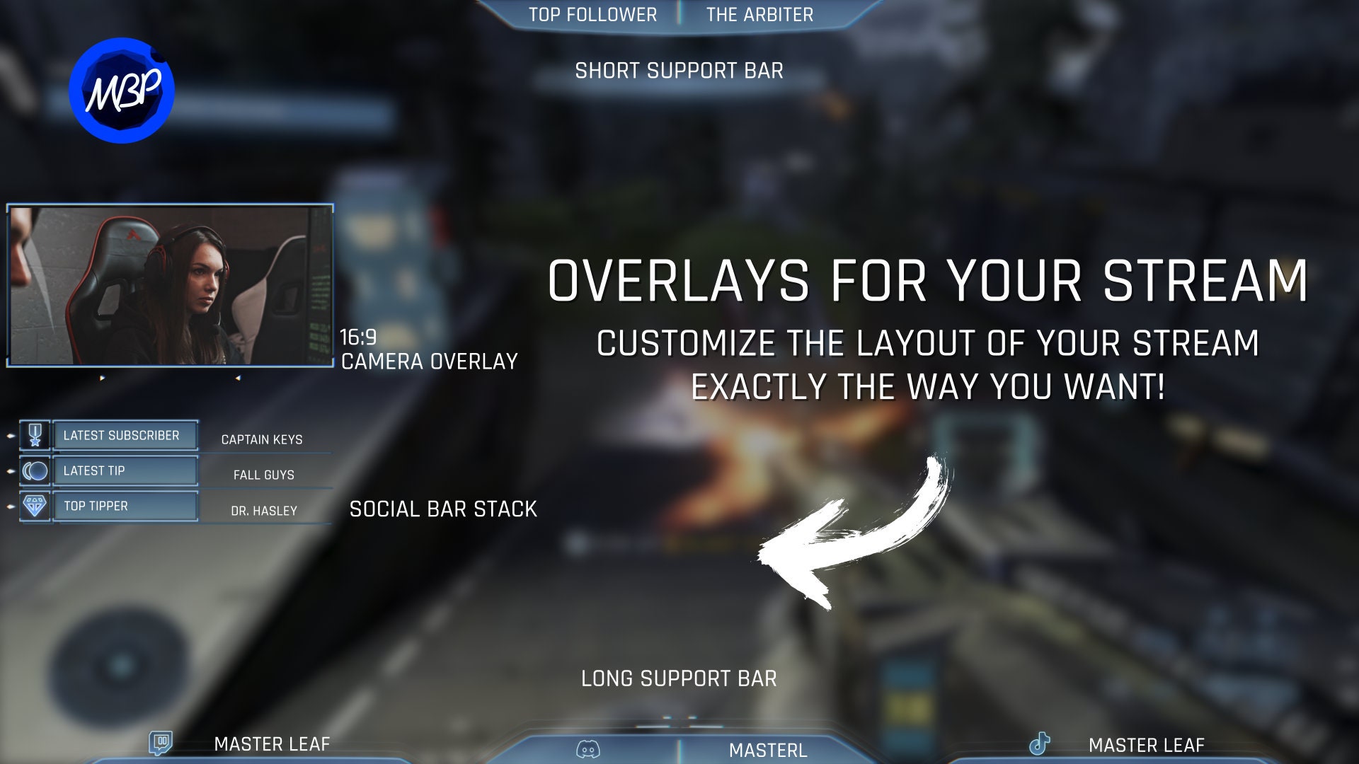 Halo INFINITE Video Game and TV Show Themed Stream Package for Twitch ...