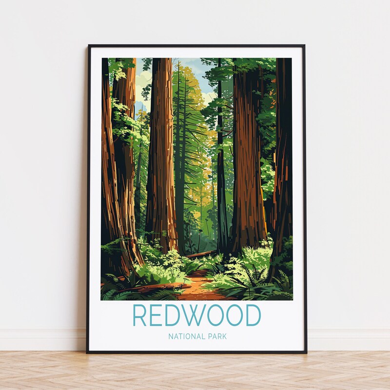 Redwood Print - Etsy