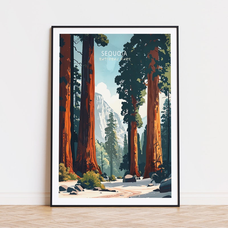 Sequoia Art Drawing - Etsy UK