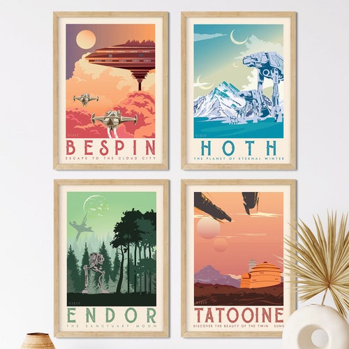 Star Wars Hoth Travel Poster - Etsy