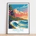 Pipeline Hawaii City Print, Hawaii Surf Poster, Pipeline Coast Wall Art ...