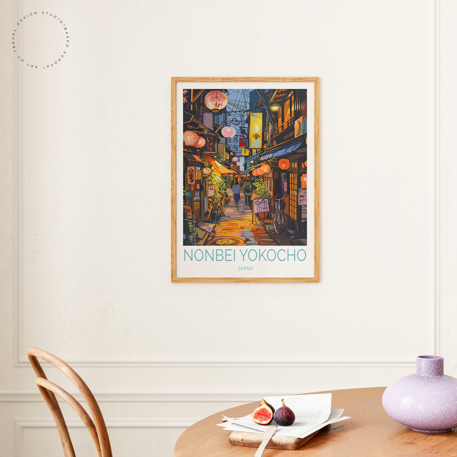Nonbei Yokocho Tokyo Travel Poster, Tokyo City Wall Art Decor, Japanese ...
