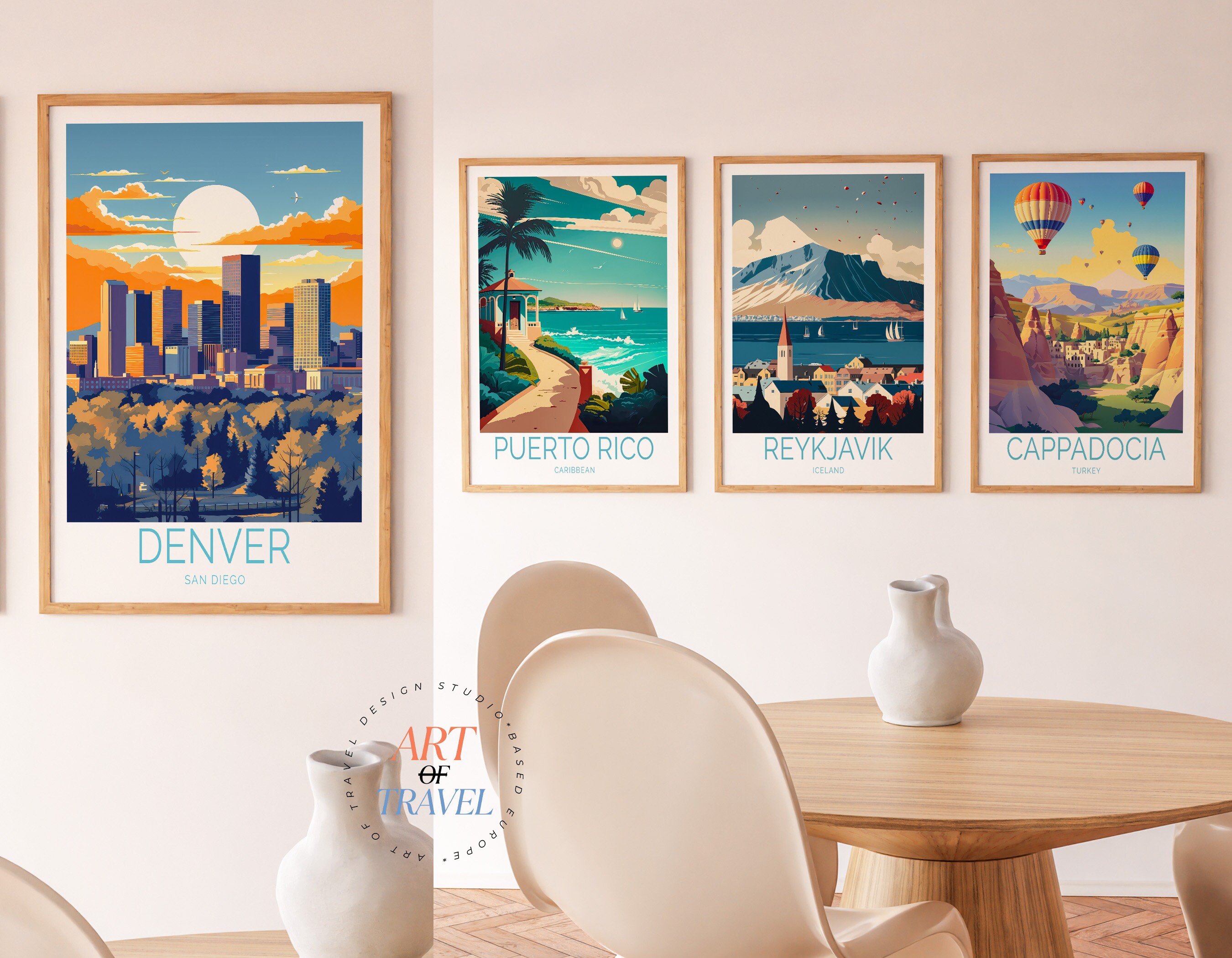 Denver Poster, Colorado Travel Wall Decor, Denver Colorado Travel ...