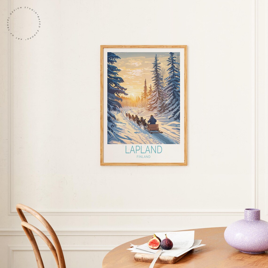 Lapland Travel Poster, Finland Wall Art, Lapland Print, Personalised ...