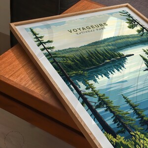 Voyageurs National Park Travel Poster, Minnesota Wall Art, Voyageurs ...
