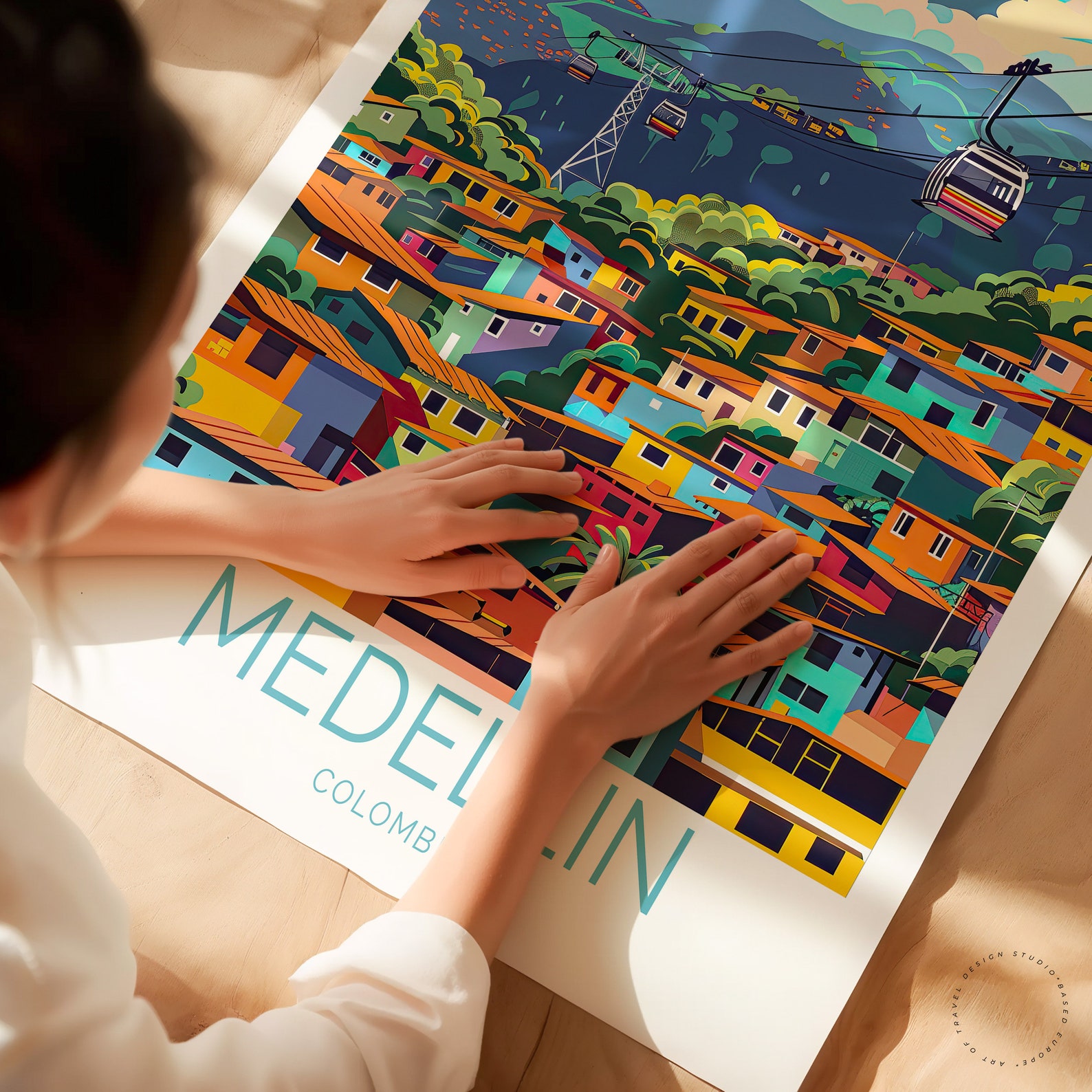 Medellin Colombia Poster, Colombia Wall Art Poster, Medellin Colombia ...