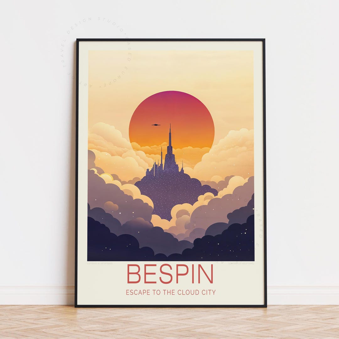 Star Wars, Bespin Travel Poster, Star Wars Print, Bespin Cloud City Poster, Birthday Gifts, Home ...