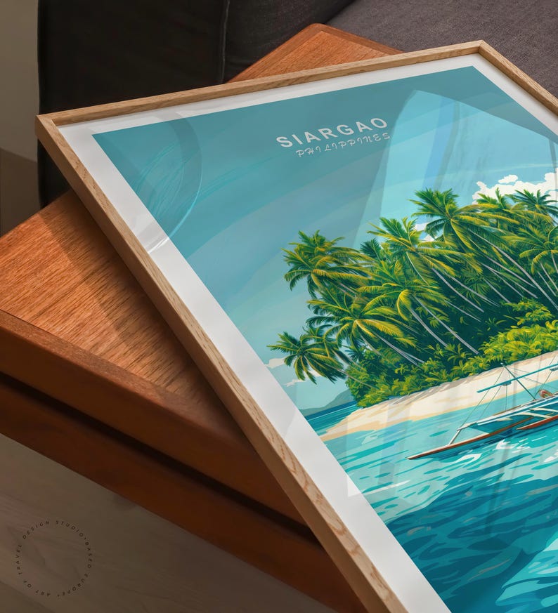 Siargao Island Philippines Travel Poster, Philippines Wall Art, Siargao ...