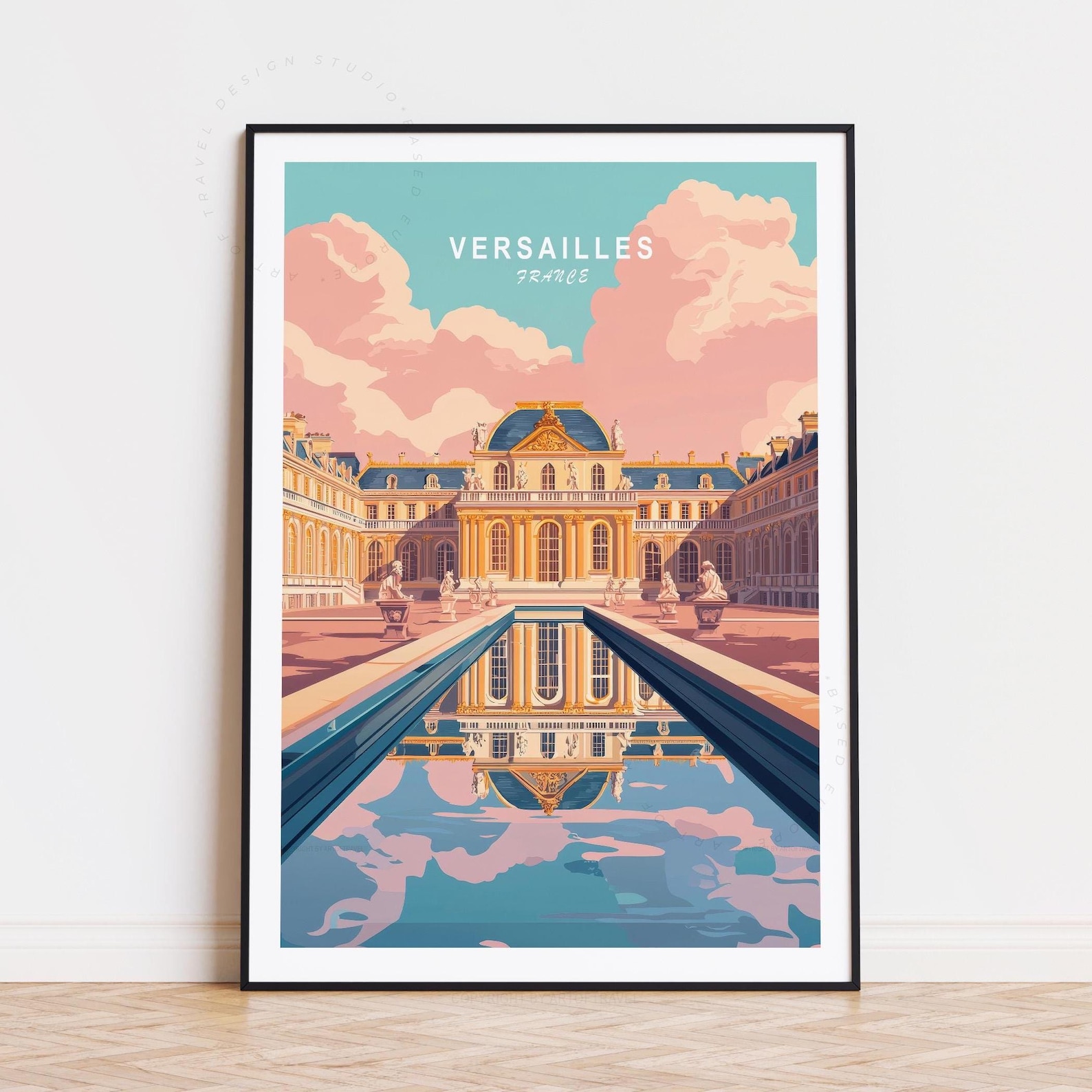 Versailles France Travel Poster, France Wall Art, Versailles Print ...