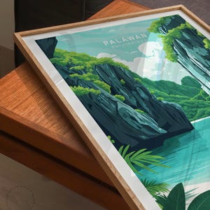 Palawan Travel Poster, Philippines Wall Art, Palawan Philippines Print ...