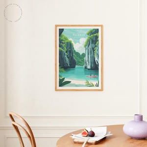 Palawan Travel Poster, Philippines Wall Art, Palawan Philippines Print ...