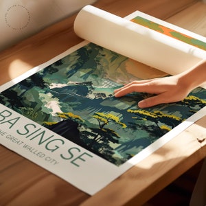 Ba Sing Se Travel Poster, the Great Walled City Print, Impenetrable ...