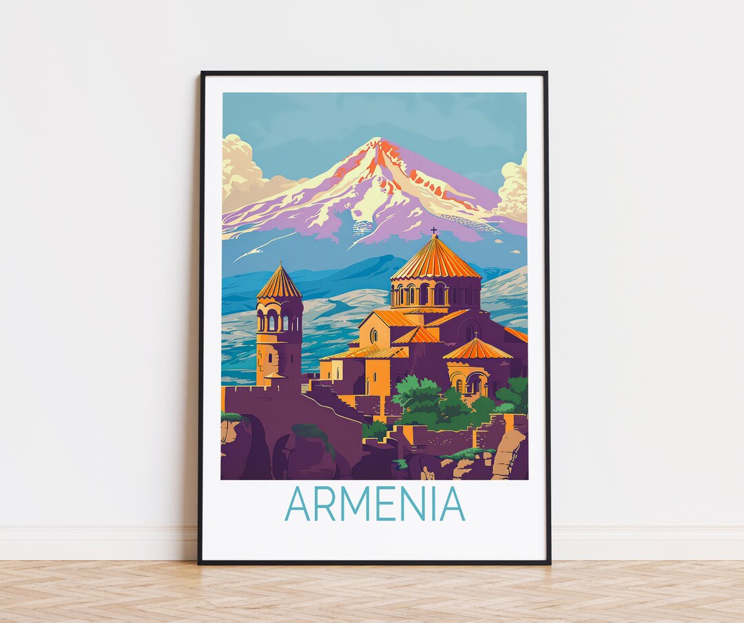 Armenia Travel Print, Asia Wall Art, Geghard Monastery Poster, Armenia ...
