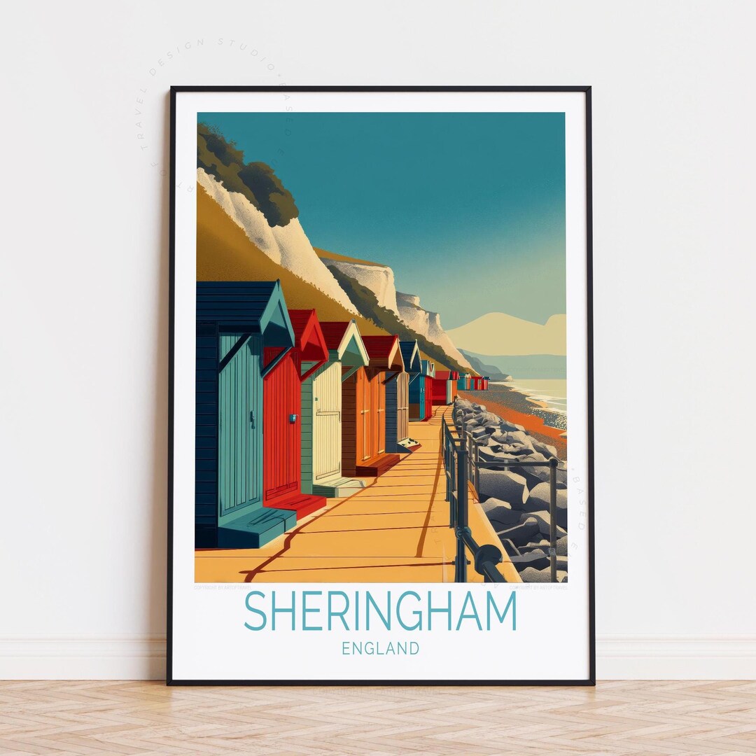 Sheringham England Travel Poster, England Wall Art, Sheringham Print ...