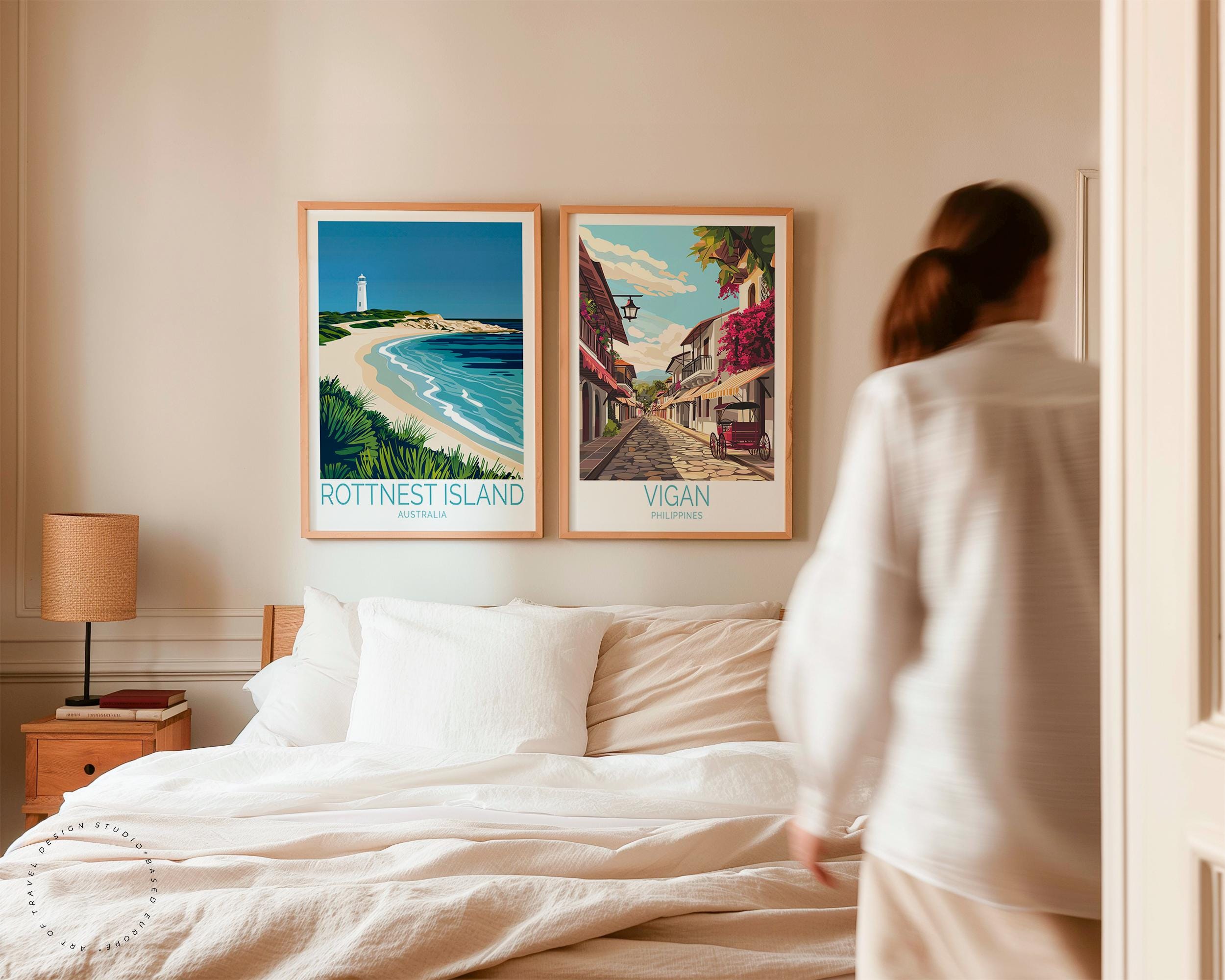 Vigan Philippines Travel Poster, Philippines Wall Art, Vigan City Print ...