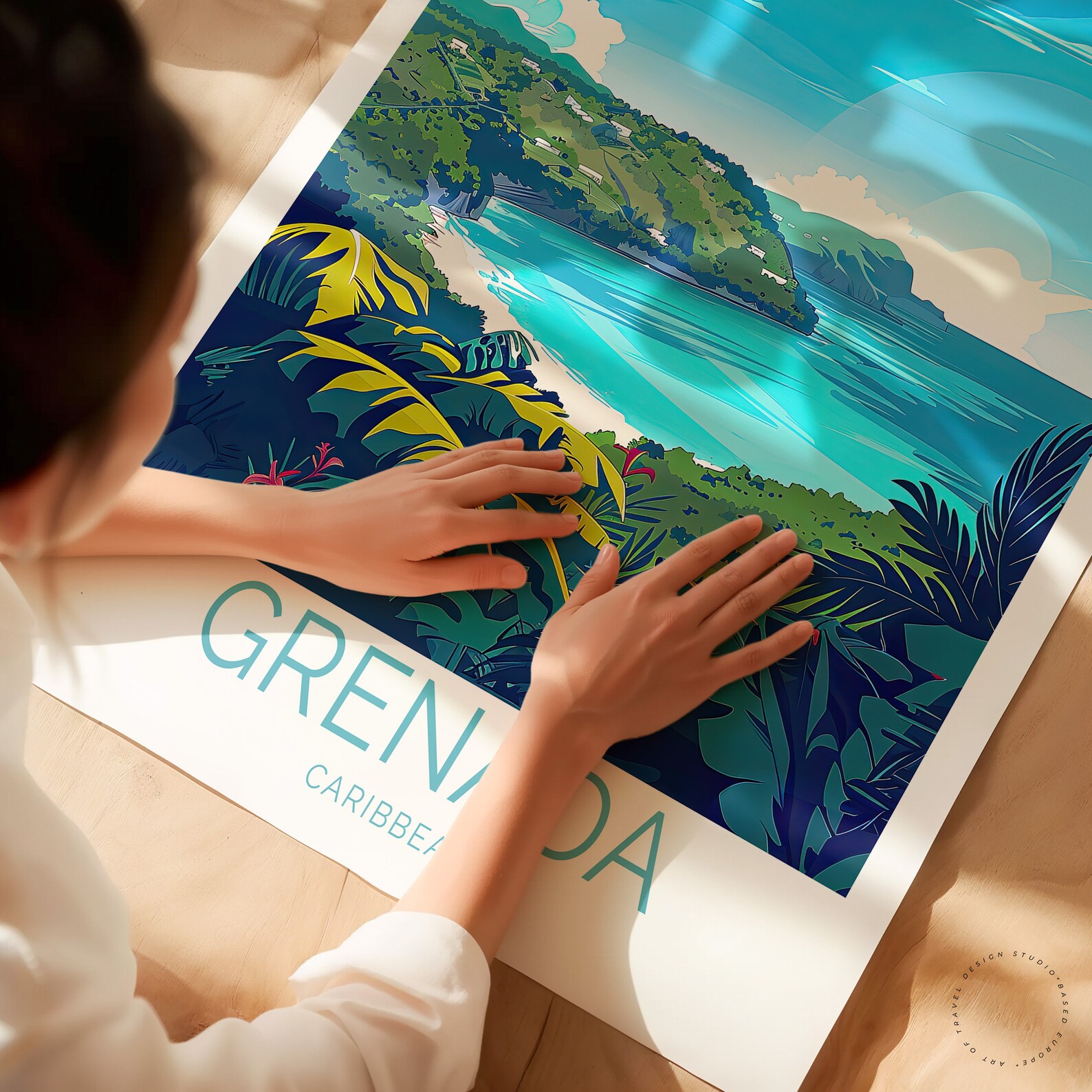Grenada Caribbean Travel Poster, Caribbean Wall Art, Forest Park Poster ...