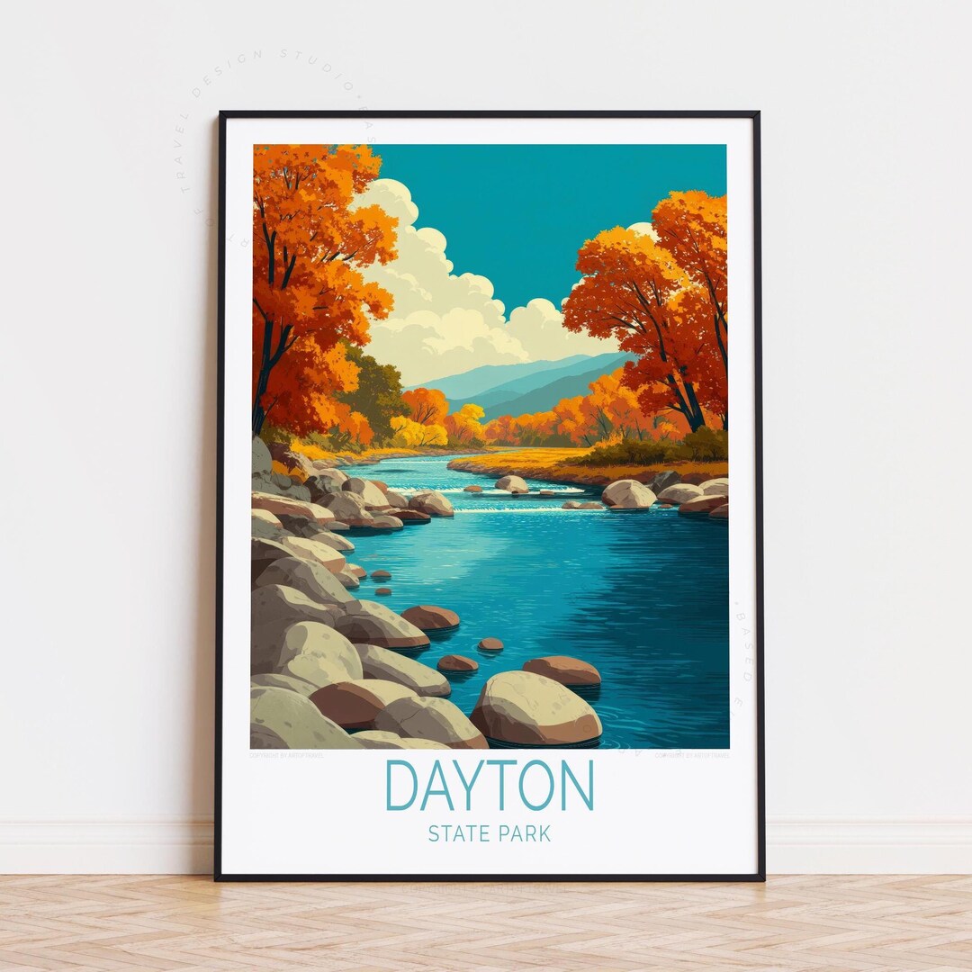Dayton State Park Poster, Nevada Wall Art, Dayton State Park Print ...