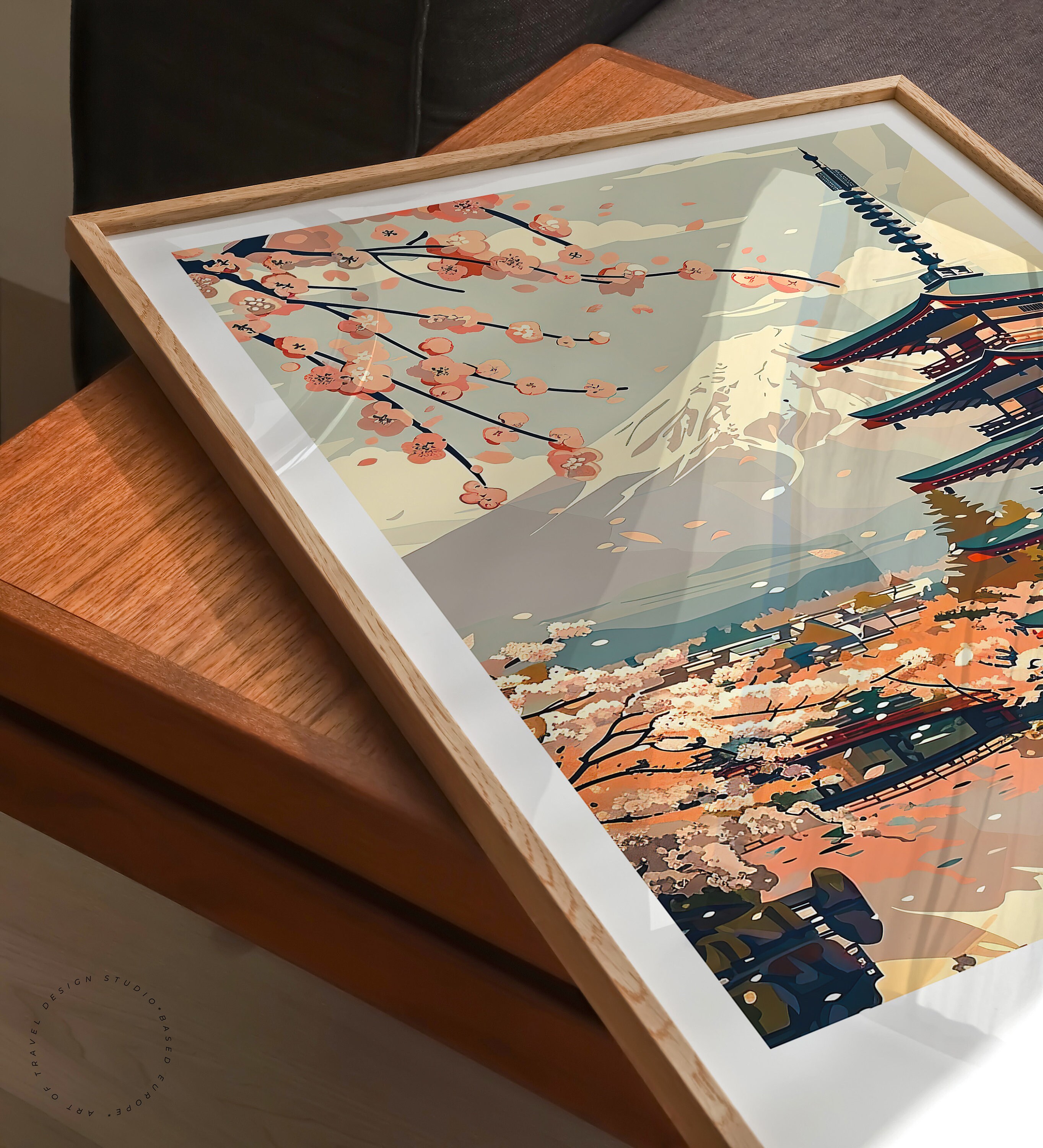 Kyoto Travel Poster, Japan Wall Art Decor, Kyoto Japan Fuji Poster ...
