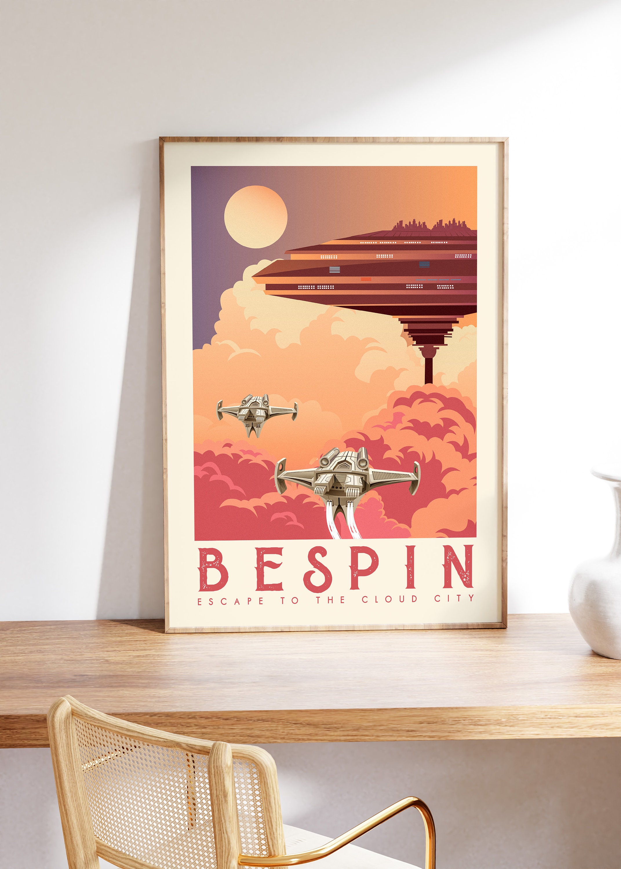Bespin Star Wars Bespin Retro Travel Poster Tatooine Hoth - Etsy