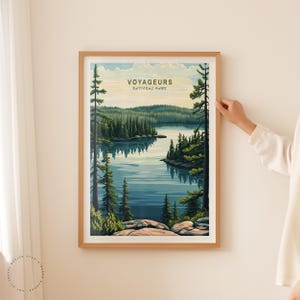 Voyageurs National Park Travel Poster, Minnesota Wall Art, Voyageurs ...