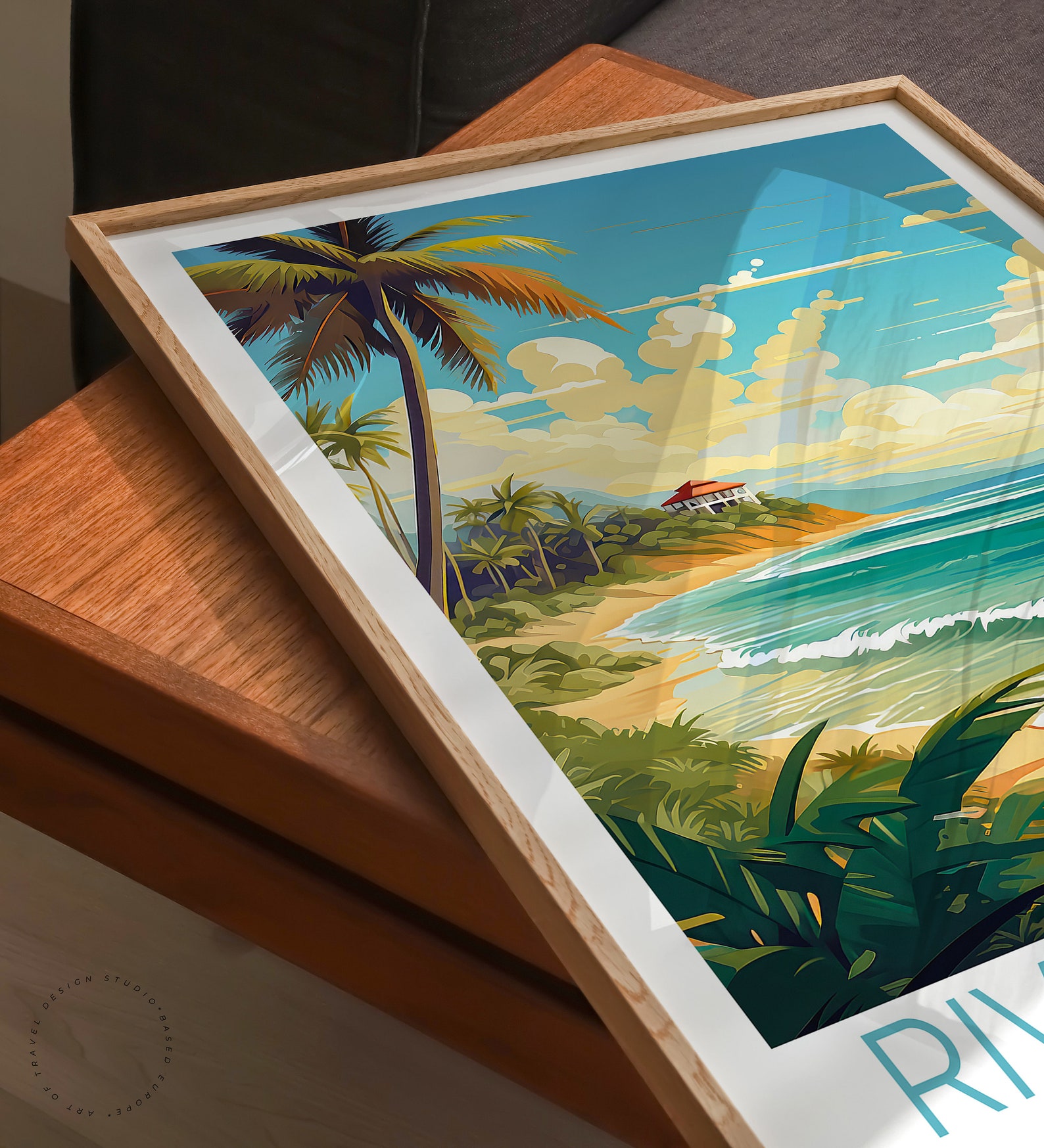 Riviera Maya Travel Poster, Mexico Wall Art, Riviera Maya Print, Custom ...