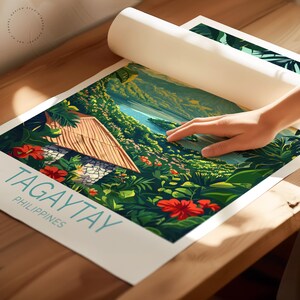 Tagaytay Philippines Travel Poster, Philippines Wall Art, Tagaytay ...