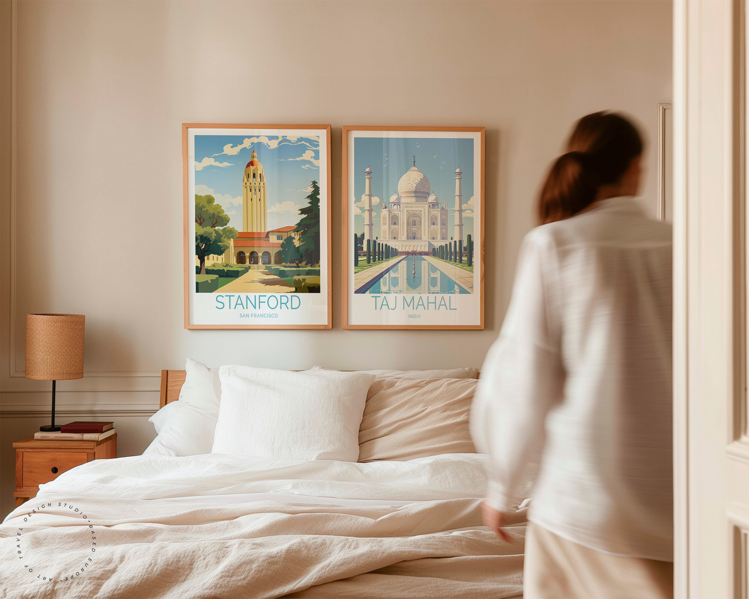 Stanford Travel Poster, San Francisco Wall Art, Stanford San Francisco ...