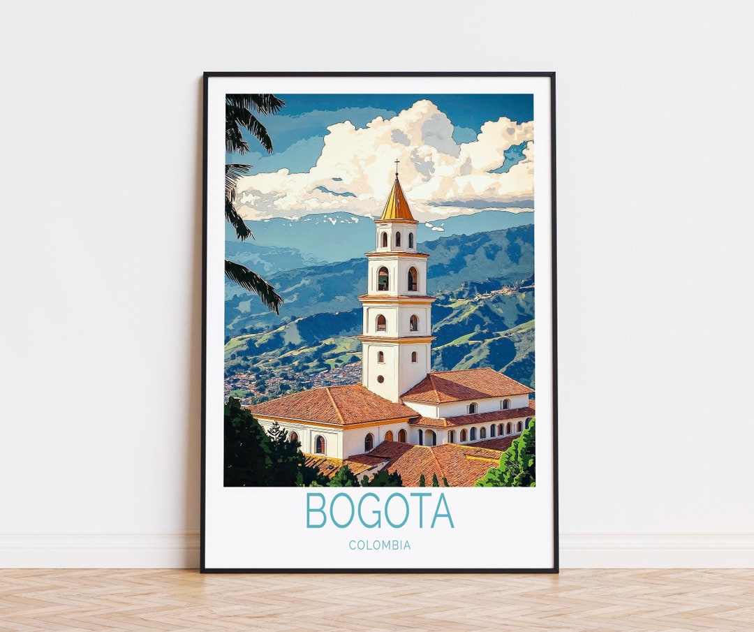 Bogota Colombia Poster, Colombia Travel Wall Art, Colombia Bogota ...
