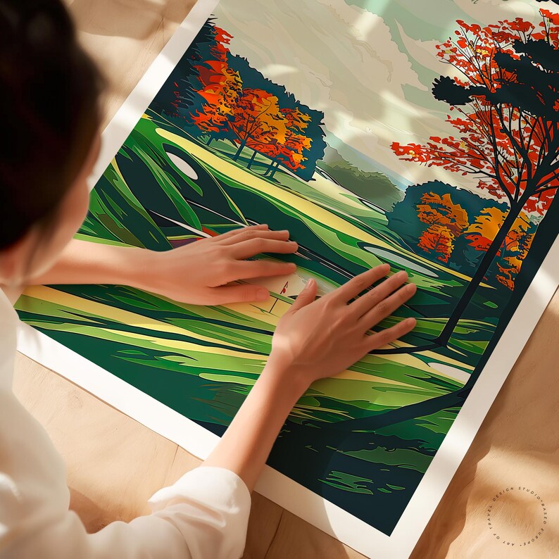 Hirono Travel Poster, Hirono Japan Print, Japan Wall Art, Hirono Golf ...