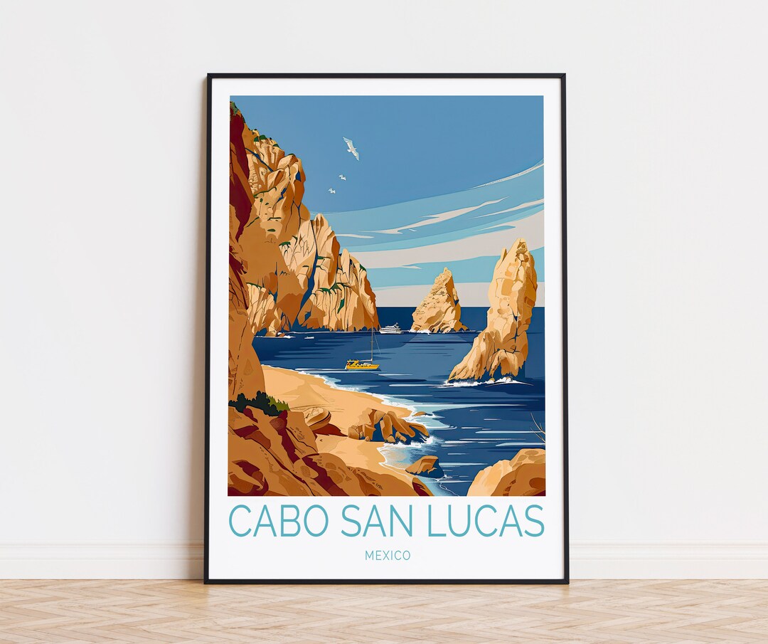 Cabo San Lucas Mexico Poster, Mexico Print, the Arch of Cabo San Lucas ...