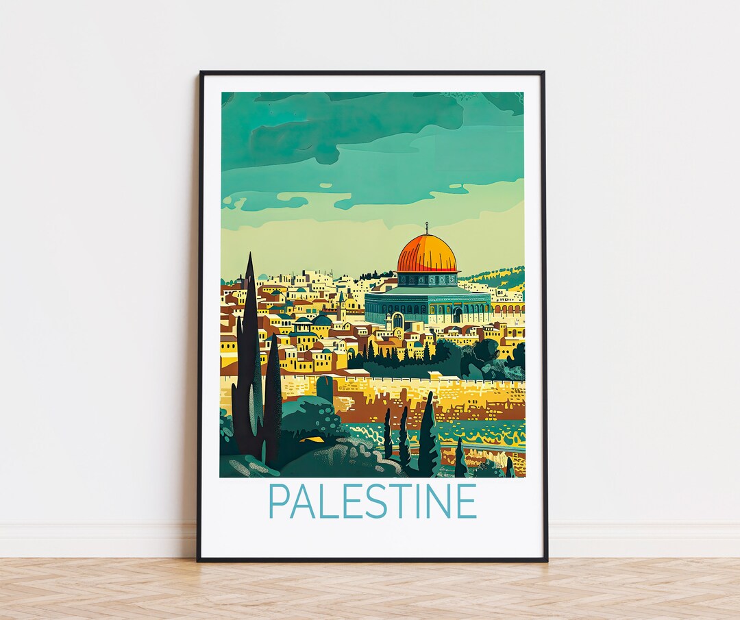 Palestine Travel Poster, Palestine Print, Palestine Wall Art, Palestine ...
