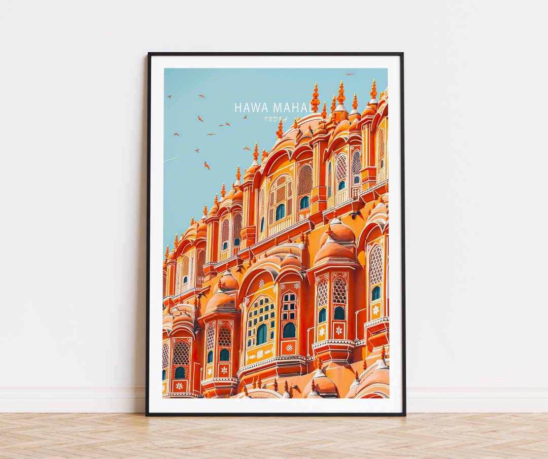 Hawa Mahal India Poster, India Wall Art, Hawa Mahal Palace Poster ...
