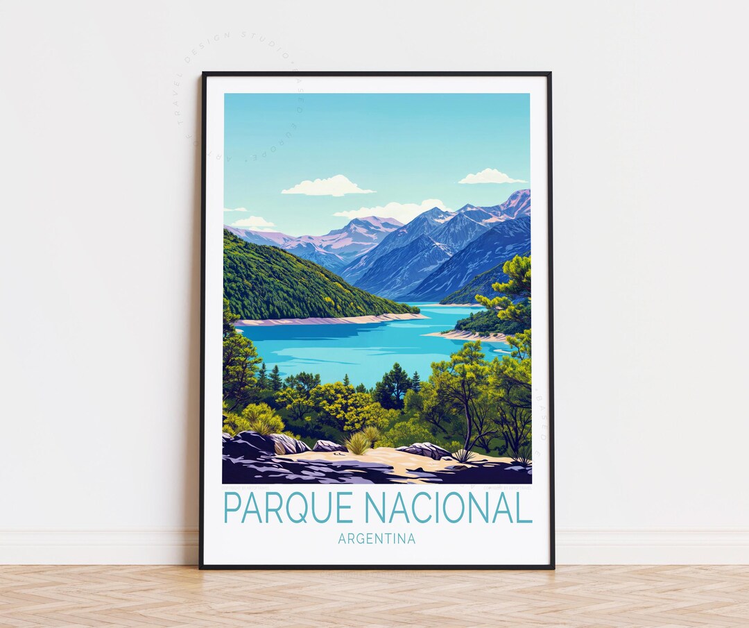 Parque Nacional Travel Poster, Argentina Wall Art, Parque Nacional ...